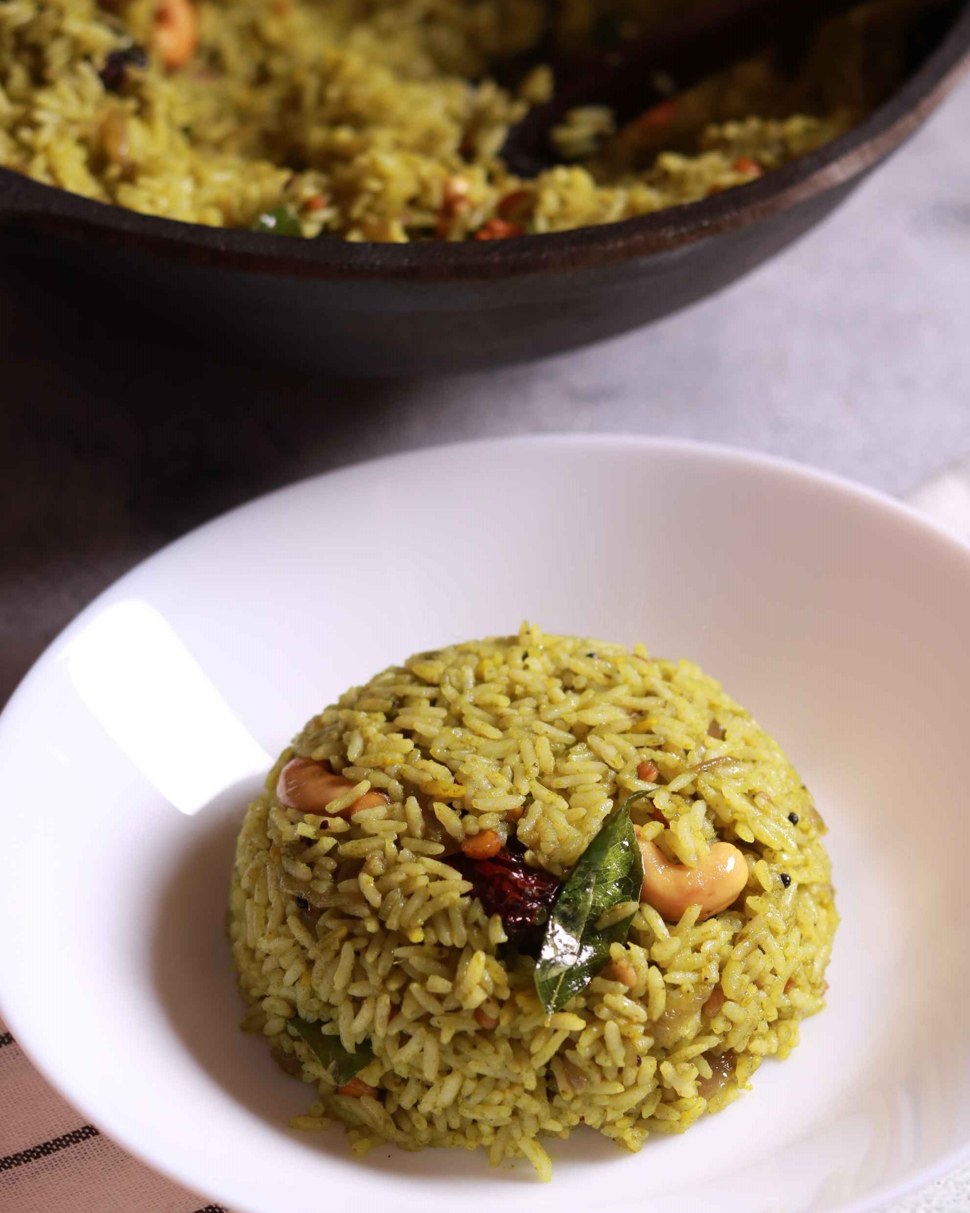 Kothamalli Sadam: South Indian Coriander Rice Recipe