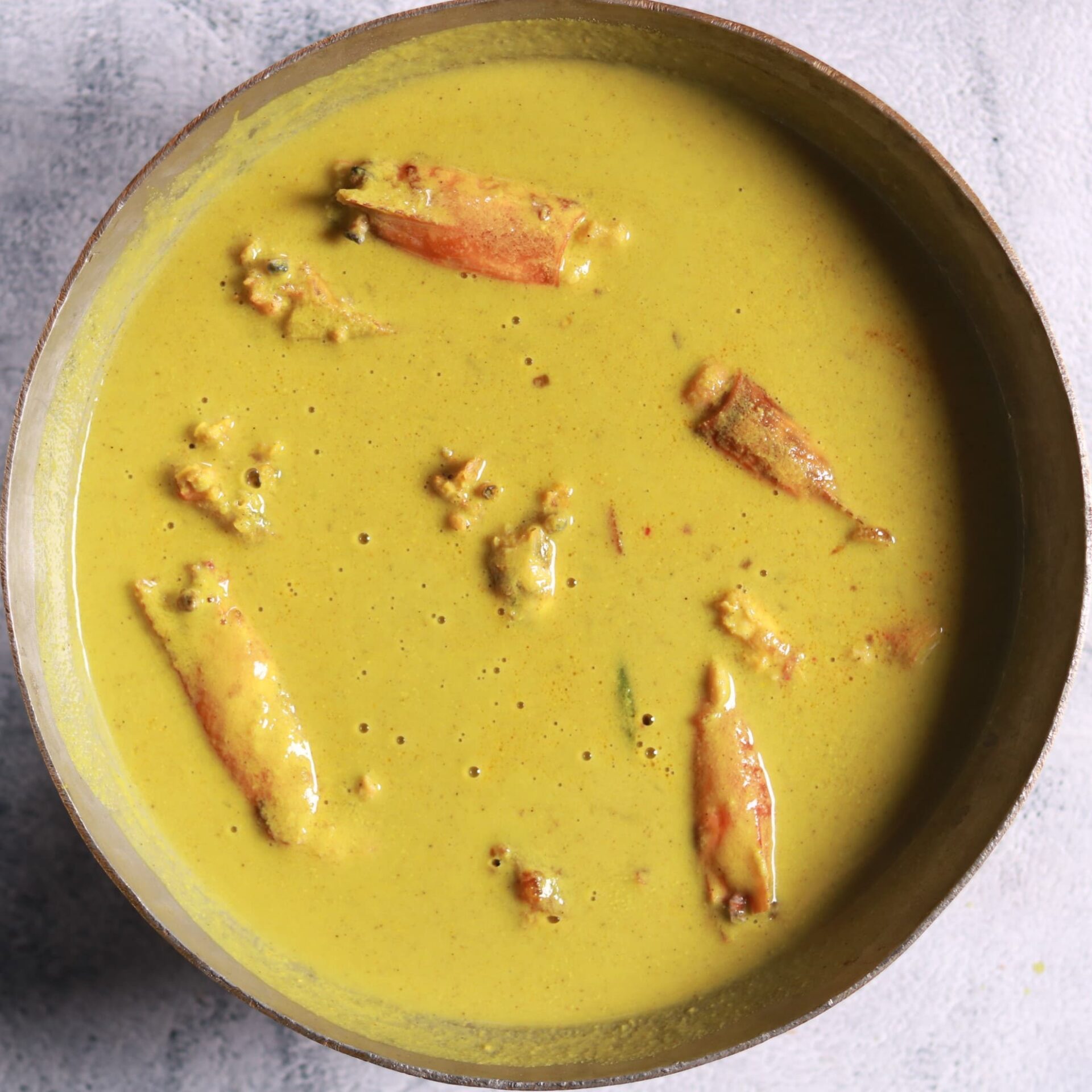 Authentic Goan Prawn Caldine Recipe with coconut milk